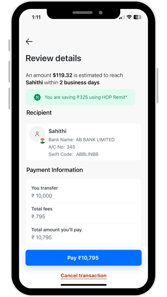 Step-by-step Guide: How to Send Money Abroad from India Using the HOP ...